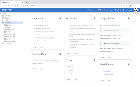 BatNoter Markdown Reference | Markdown 101