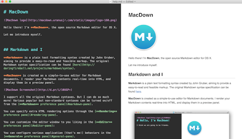 MacDown Markdown Reference | Markdown 101