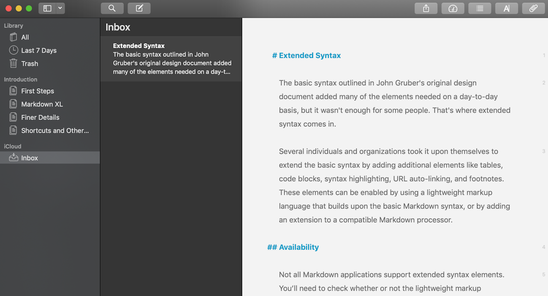 Ulysses Markdown Reference | Markdown 101